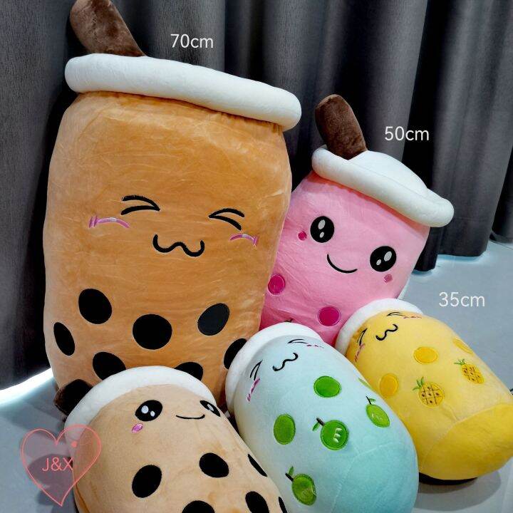 Ready stock 35/50/70cm Boba pillow boba soft plush toy boba milk tea ...