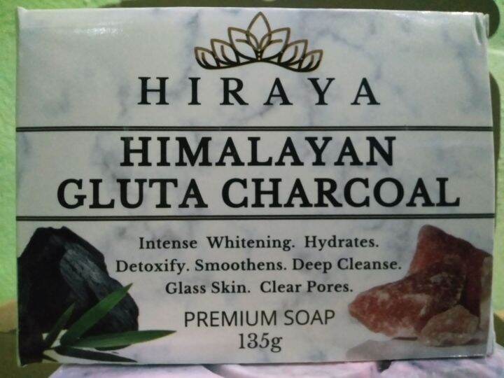 ORIGINAL HIRAYA soap 5in1 Himalayan Salt, Activated Charcoal, Gluta ...