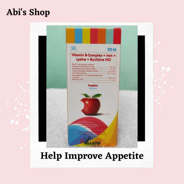 IROPLUS Vitamin APPETITE STIMULANT 120ml Expiry : October 2024 | Lazada PH