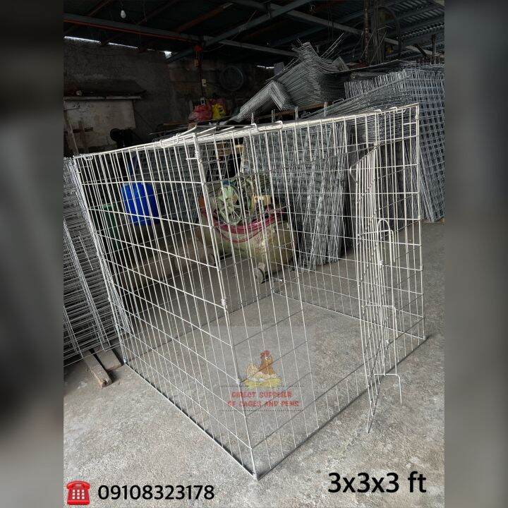 3x3x3 feet squarepen galvanize cage | Lazada PH