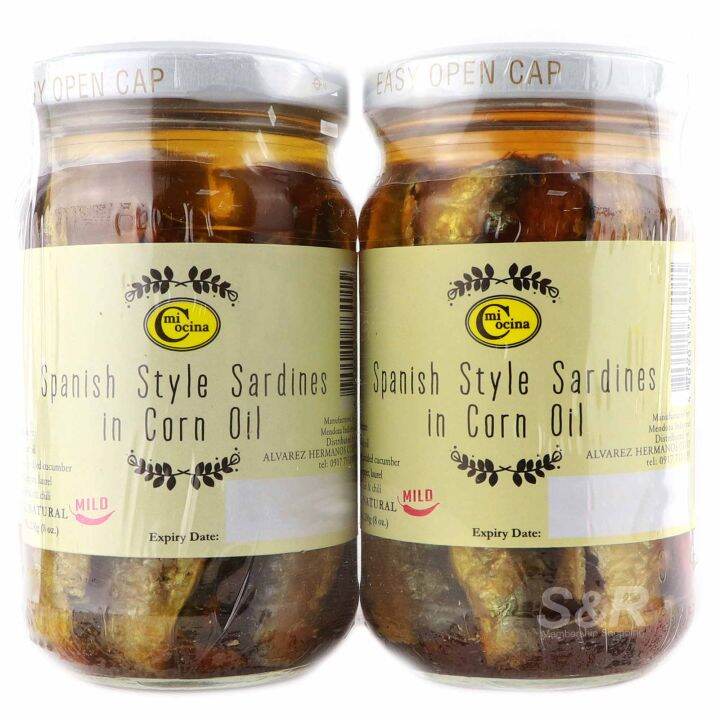 Mi Cocina Spanish Style Sardines in Corn Oil Mild Spicy 2 jars | Lazada PH