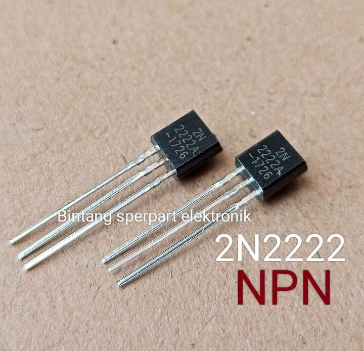 (10 Buah) TRANSISTOR 2N2222 NPN TO-92 0.8A 40V IC TRANSISTOR 2N 2222 IC ...