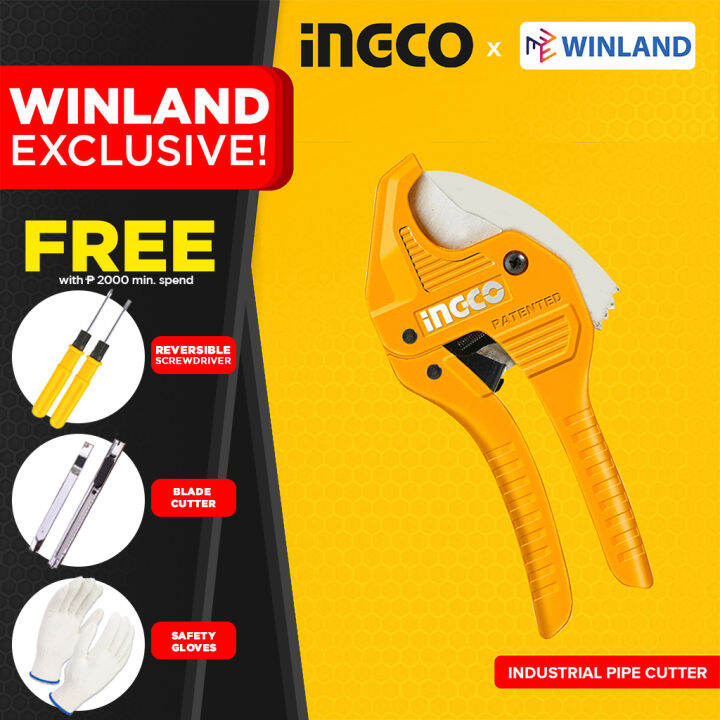 INGCO by Winland Industrial Grade PVC Pipe Cutter 193mm 3-42mm Auto ...