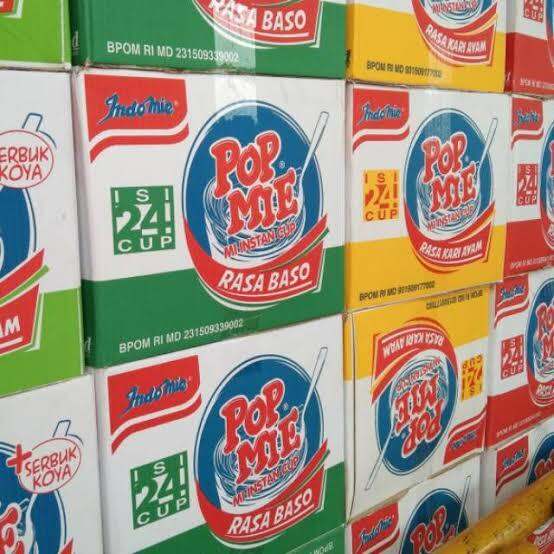 Pop Mie Besar Kuah 1 Dus 24 Pcs Bisa Mix Mie Instant CuP 75 gr Popmie ...