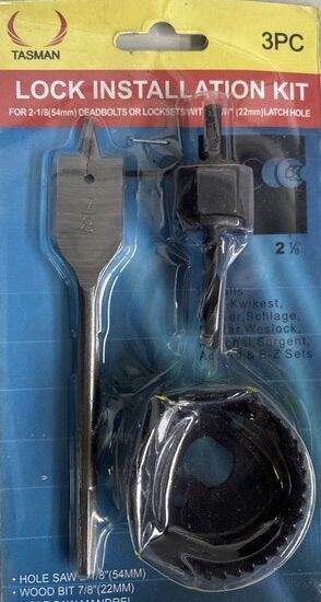 3pcs door lock installation kit heavy | Lazada PH