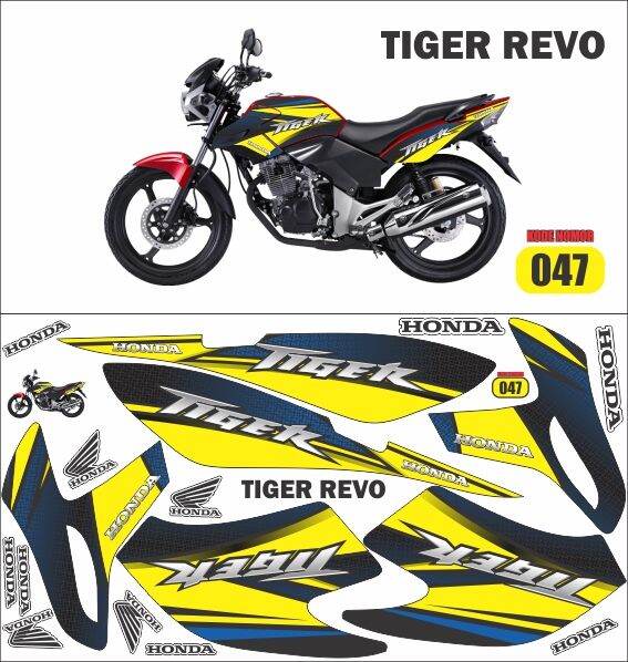 striping variasi Tiger revo grafis/ stiker motor Tiger revo grafis ...