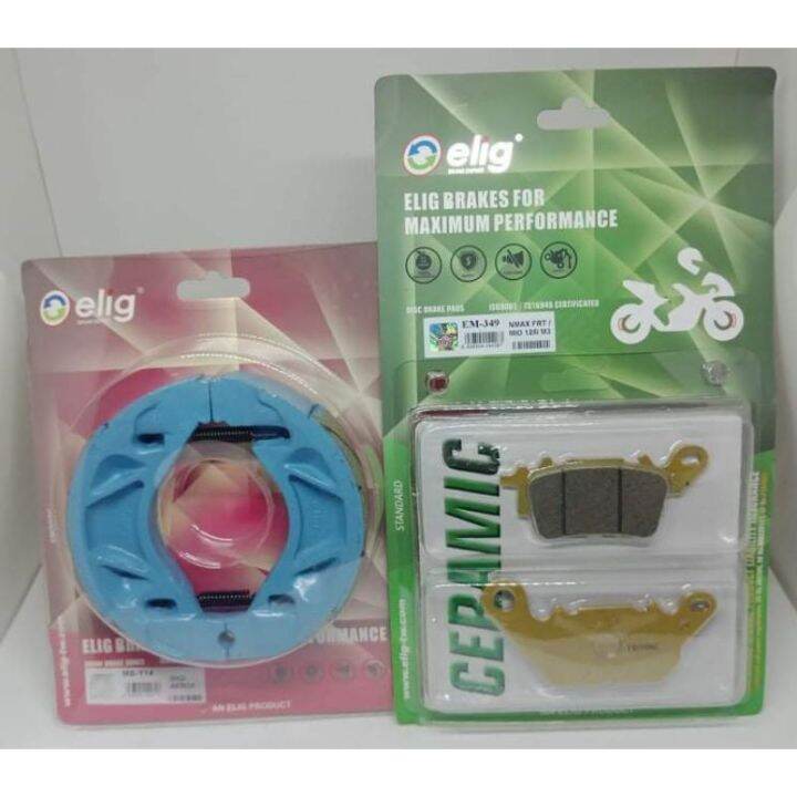 Elig BRAKE PAD and BRAKE SHOE for AEROX 155, Mio i 125, Gravis, Mio Gear, Msi 125 | Lazada PH