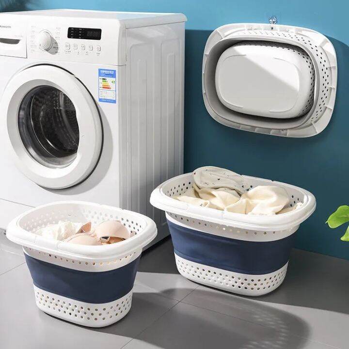 (HOME+) Collapsible Laundry Basket / Waterproof / with Handle ...