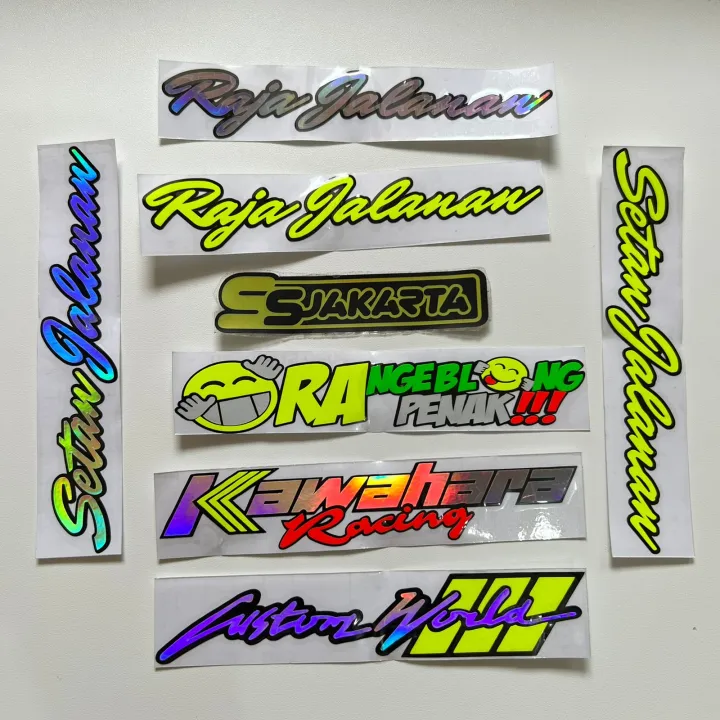 STIKER STICKER KAWAHARA CUSTOM WORLD SETAN JALANAN RAJA JALANAN CUTTING ...