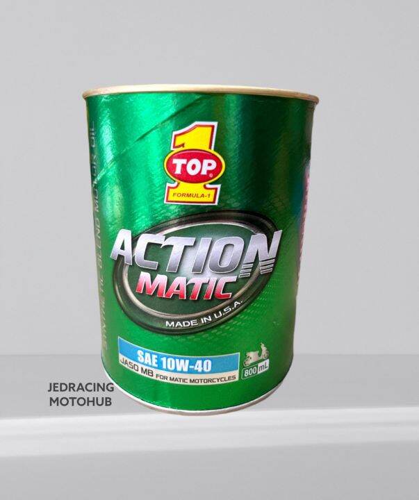 TOP 1 ACTION MATIC SAE 10W-40 MOTORCYCLE OIL 800ML | Lazada PH