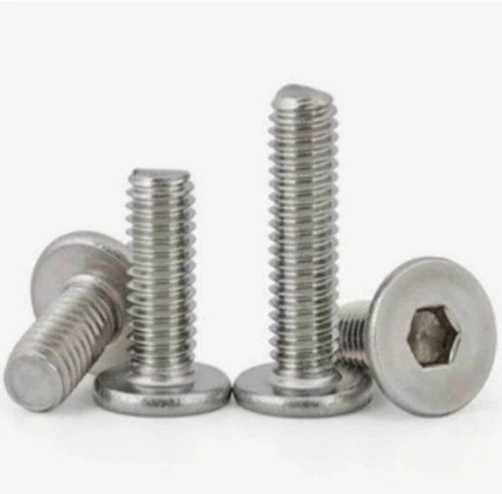 Baut Ultra Thin M6 x 30 SS304 Baut L Drat 6mm hexa head super tipis ...