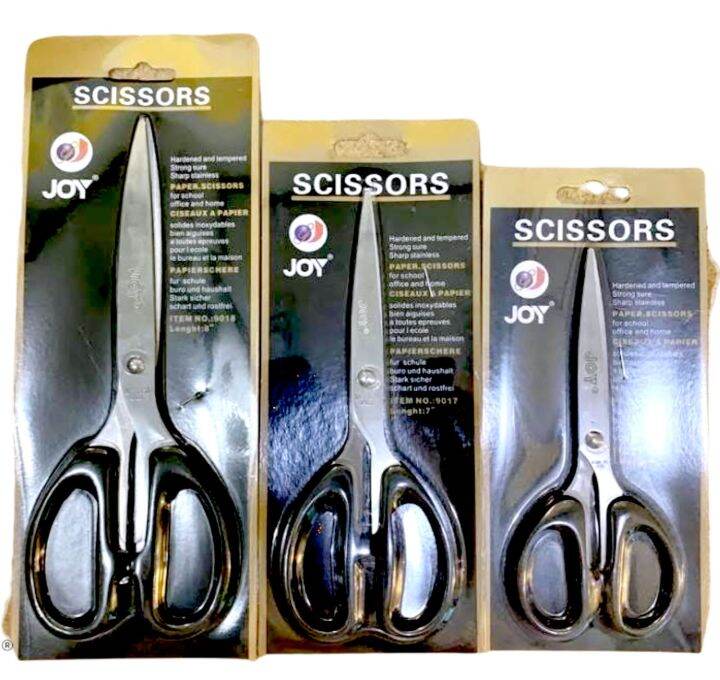 ORIGINAL JOY STAINLESS SCISSORS item no 9017 Sizes 8in 7in 6in | Lazada PH