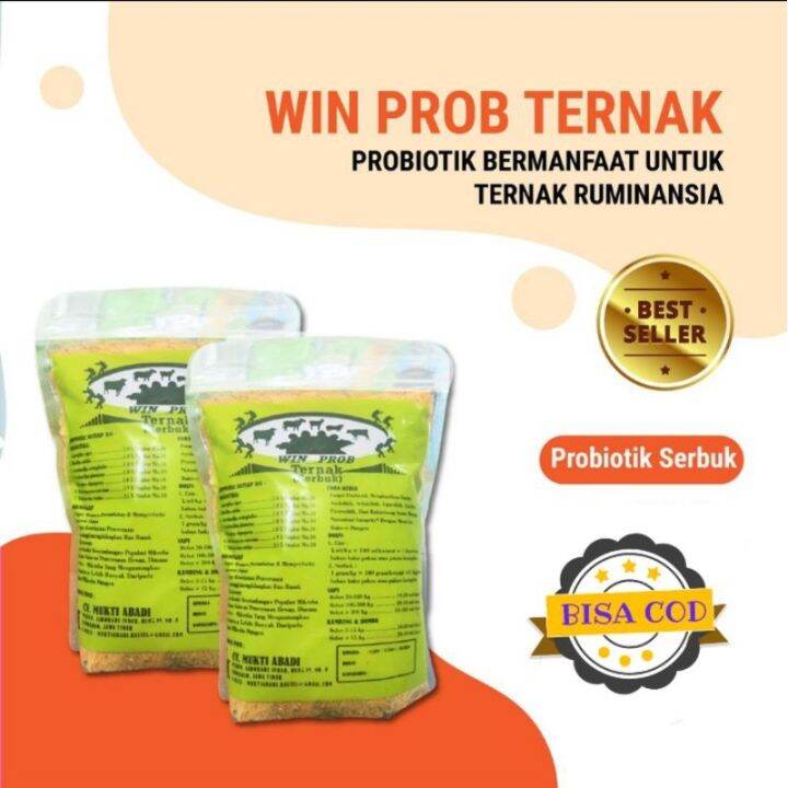 WIN PROB Kering | Probiotik Ternak Untuk Fermentasi Pakan | Lazada ...