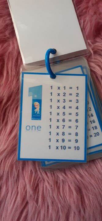 MINI FLIP CHART laminated educational kit Multiplication 1-10 | Lazada PH