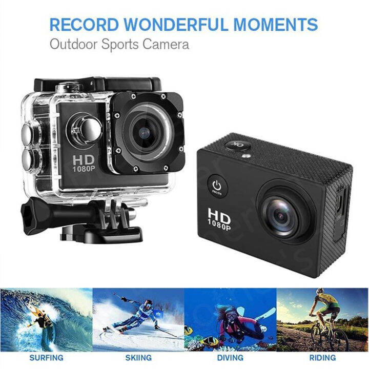 4K30FPS Action Camera Ultra HD Underwater Camera 170 Degree Wide Angle ...