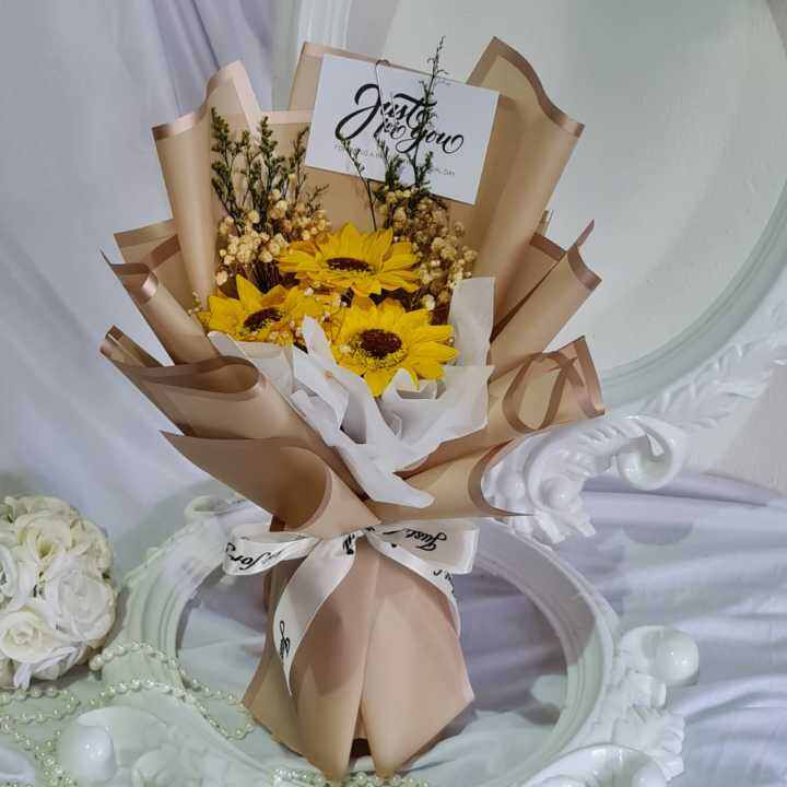 🔥Ready Stock🔥 Sunflower Convo Bouquet Artificial Sunflower Soap ...