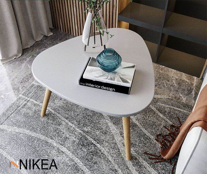 coffee table meja cafe oval 50x60 cm meja minimalis serbaguna | Lazada ...