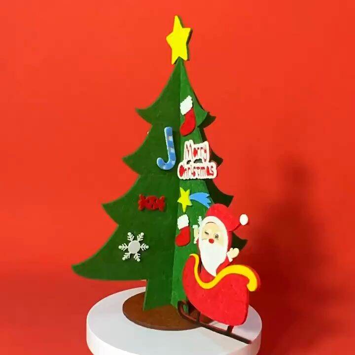 【Dargly】ต้นคริสต์มาส DIY ทำด้วยมือ ชุดอุปกรณ์ต้นคริสต์มาส ของเล่นคริสต์มาส ของขวัญเด็ก ของเล่น ...