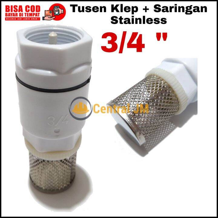 Tusen Klep Saringan Stainless Ukuran Drat [ 3/4 Inch ] - Penahan Air ...