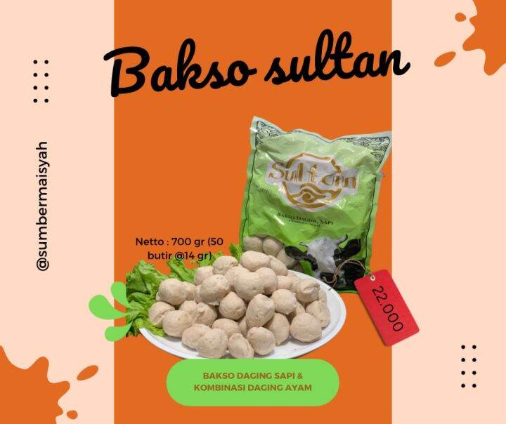 Bakso SULTAN Putih Kemasan 700 Gram | Lazada Indonesia