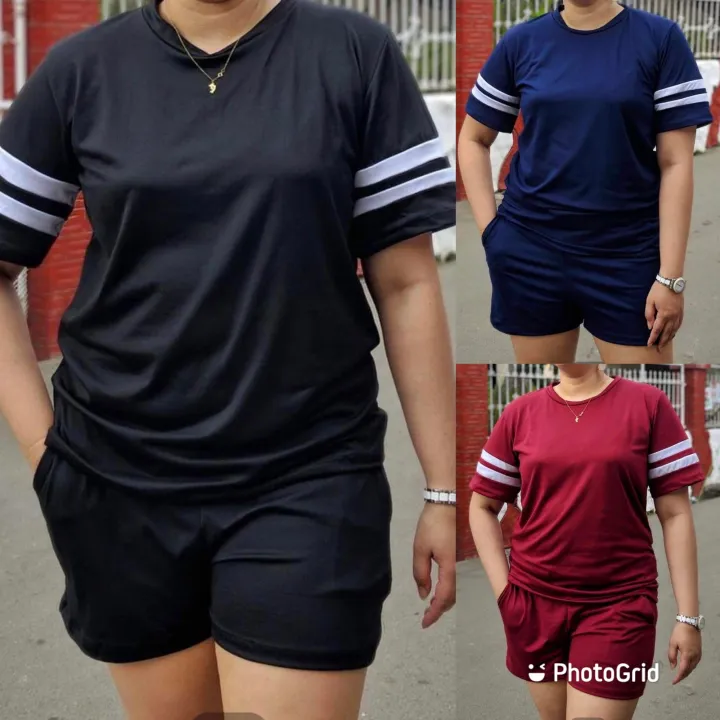 NEW COMBI STRIPE TERNO TWO LINING PLUS SIZE FOR WOMEN | Lazada PH