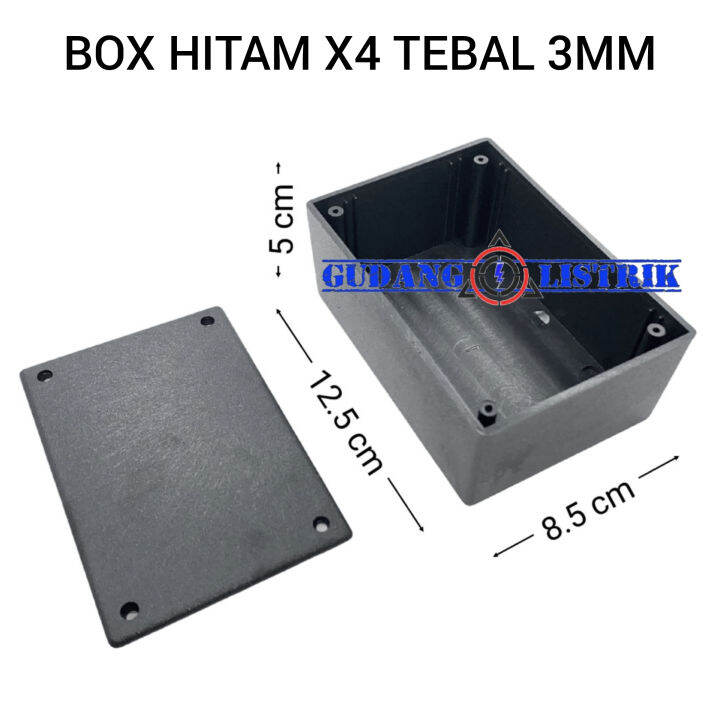 Box Hitam Box Komponen X4 Serbaguna Tebal 3mm | Lazada Indonesia