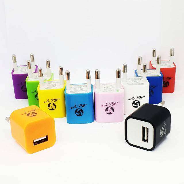 Travel Adaptor Kepala Charger Colokan USB / Batok Charger Lubang USB | Lazada Indonesia