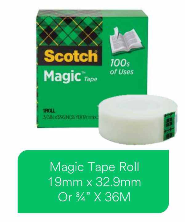 3M Scotch Magic Tape 19mmX32.9m | Lazada