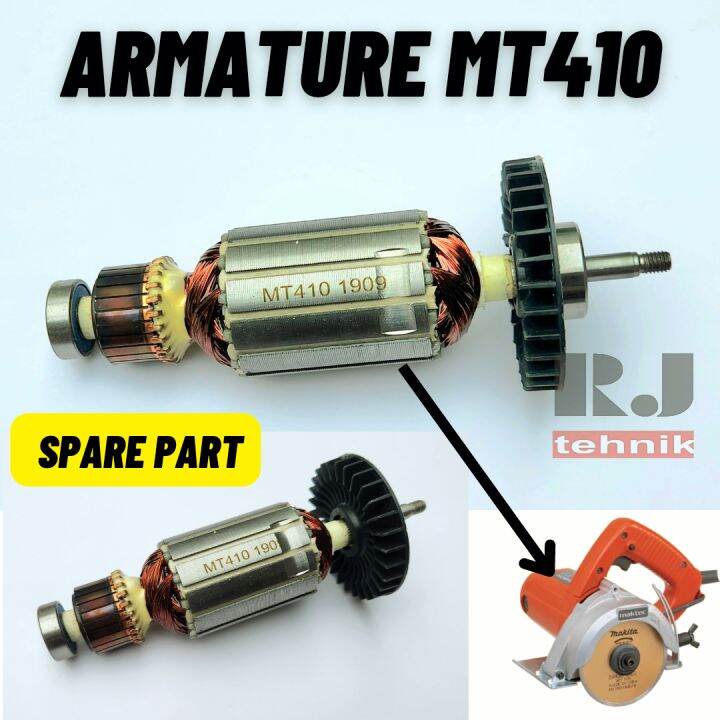Maktec MT410 Armature Angker Rotor Dinamo Marble Cutter Potong Keramik ...