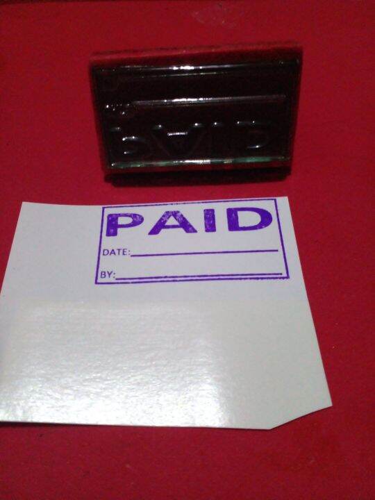PAID/CANCELLED/RECEIVED/DELIVERED/RELEASED/CTC Rubber Stamp Machine ...