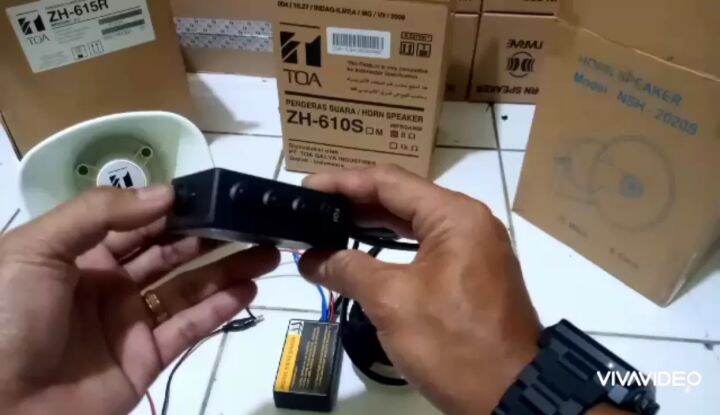 modul sirine senken 60 watt tombol slim aux mic set speaker toa zh610s ...