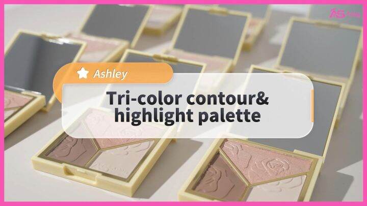 Ashley Shine Tri-color Contour &Highlight Palette 3 In 1 Contour ...