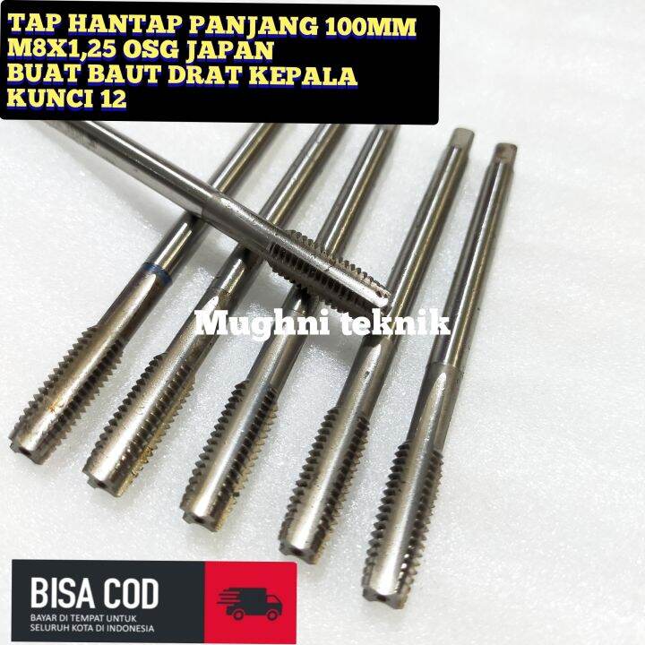 MATA BOR TAP HANTAP M8X1,25 OSG JAPAN BUKAN YAMAWA BUAT BAUT DRAT KEPALA KUNCI 12 | Lazada Indonesia