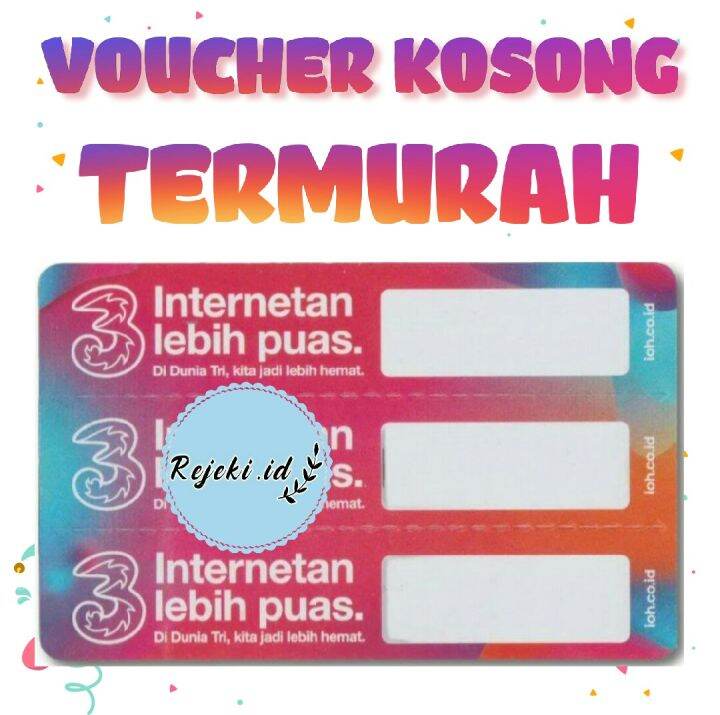 VOUCHER KOSONG TRI 50SN | Lazada Indonesia