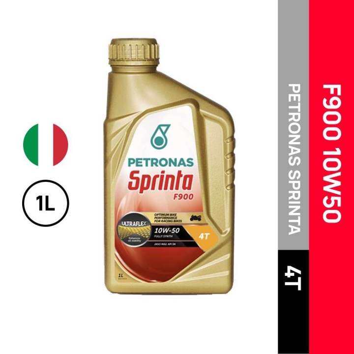 ORIGINAL ITALY PETRONAS SPRINTA F900 10W-50 FULLY SYNTHETIC 4T 1L | Lazada