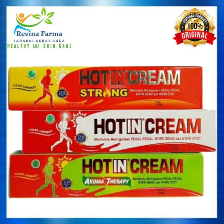 Hot In Cream 120gr krim untuk nyeri otot, Urat, sendi dan pegal-pegal ...