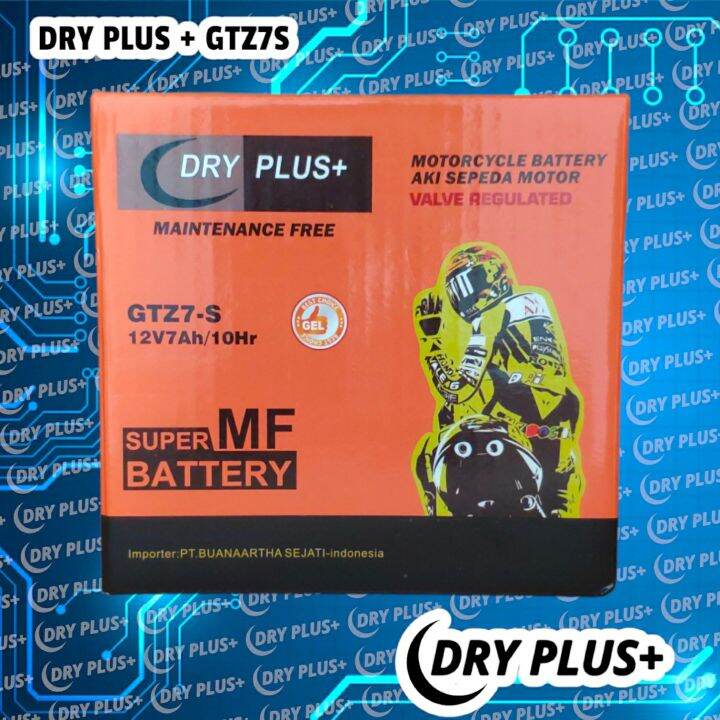 AKI MOTOR DRYPLUS GTZ7S GEL SUZUKI DR 150 GSX 160 GSX R/S150 GSX R150 ...