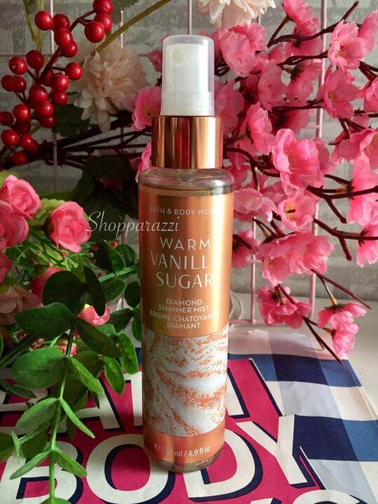 Bath And Body Works Warm Vanilla Sugar Diamond Shimmer Fragrance Mist
