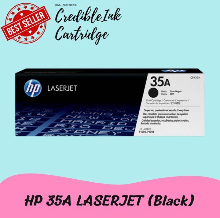 HP 35A Black Original LaserJet Toner Cartridge (CB435A) | Lazada PH