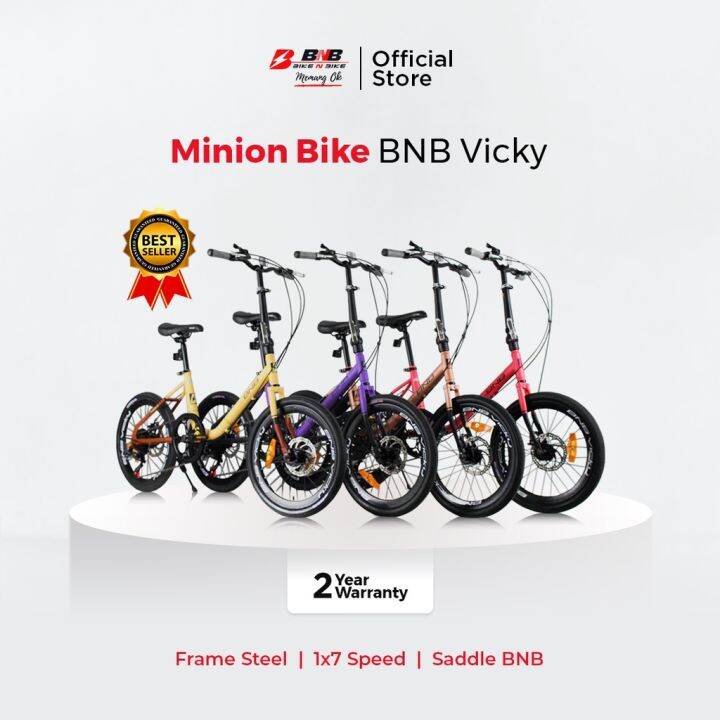 sepeda minion Ukuran 20 inch BNB Vicky 7 speed | Lazada Indonesia