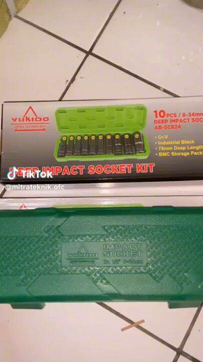 Yukido mata sock impact Panjang Mata Kunci Shock Impact / Impact Socket 1/2” Panjang | Lazada ...