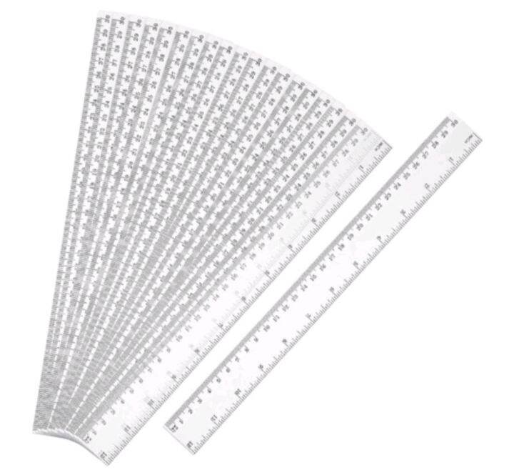Plastic Transparent Ruler Thick 12" | Lazada PH