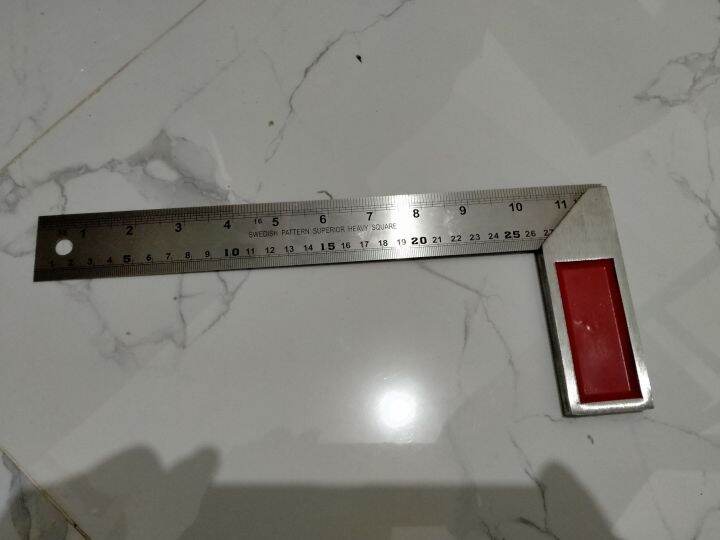 meteran siku sikon ukur tebal 12" | Lazada Indonesia