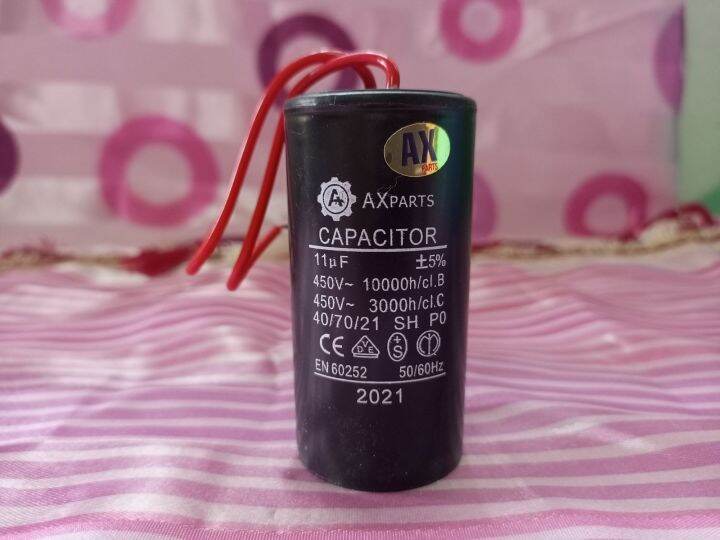 WASHING MACHINE MOTOR STARTING CAPACITOR 11uF\450V | Lazada PH