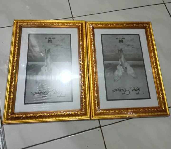 Bingkai foto warna gold silver ,hitam polos dan putih polos ukuran 12R ...