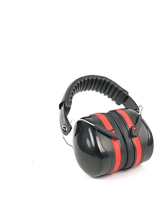 [GGJJ]ที่ครอบหูลดเสียงแบบคาดศรีษะ สีแดงดำ ปรับระดับได้ ที่ครอบหูลดเสียง ...