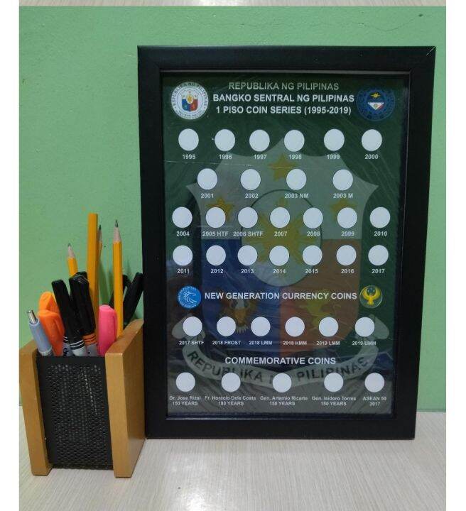 1 PISO COIN SERIES LAYOUT WITH FRAME | Lazada PH