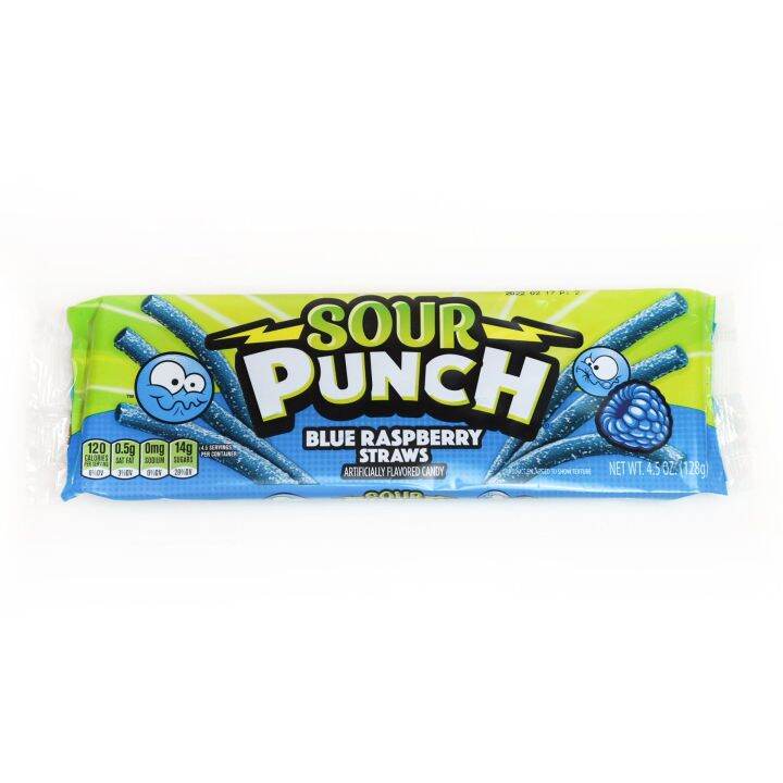 Sour Punch Blue Raspberry Straws 128g | Lazada PH