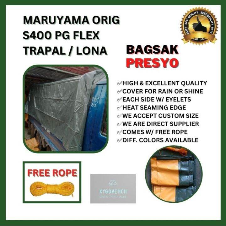 8ft x 16ft TRAPAL / LONA (MARUYAMA S400 PG FLEX) / TOLDA / TRUCK COVER ...