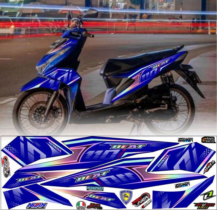striping beat deluxe variasi Lis hologram varian/striping beat variasi ...